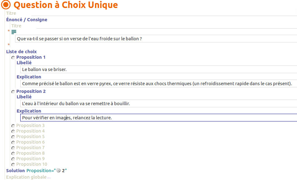 Exercice guidé : créer un quiz [Exercice guidé : créer un quiz ]