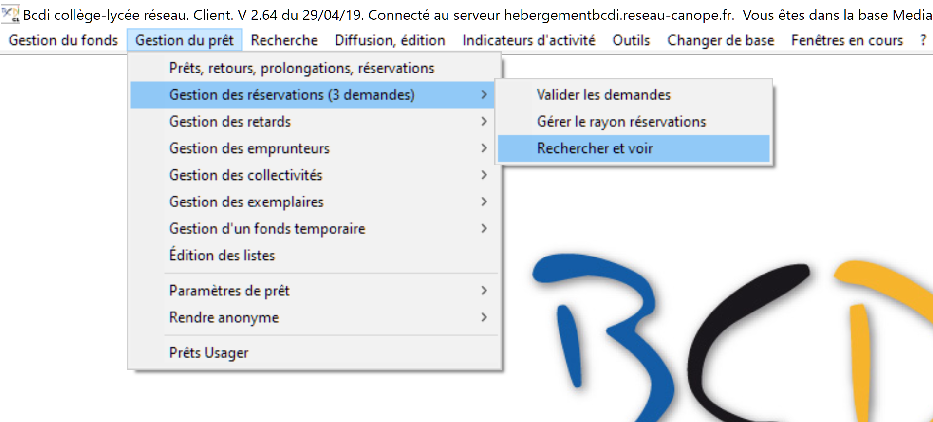 réservations : éditer et communiquer